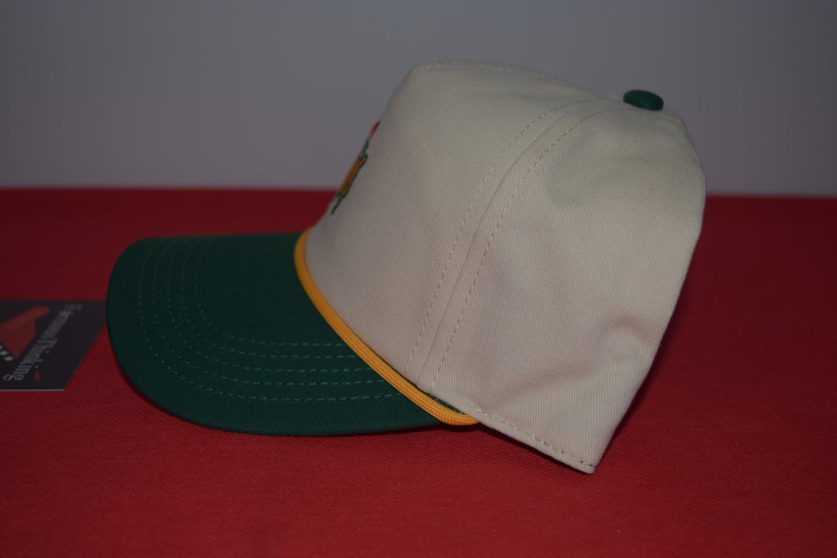 Masters Logo Beige Yellow Rope Snapback Hat by American Needle ...